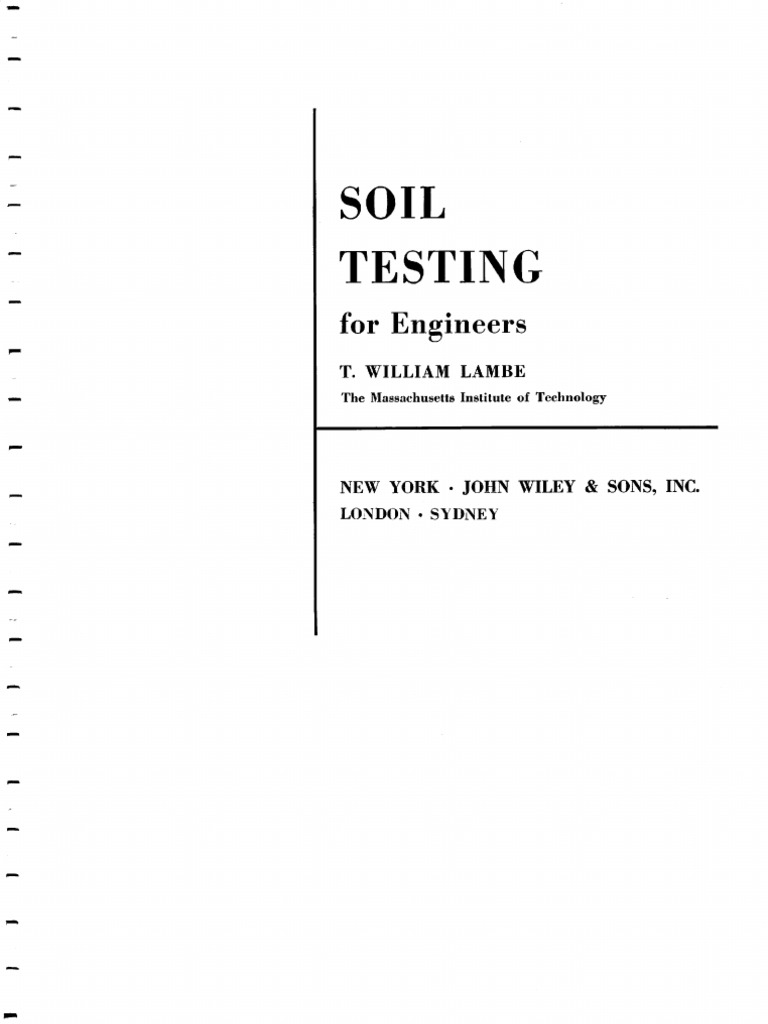 Soil Testing For Engineers | PDF | Nature