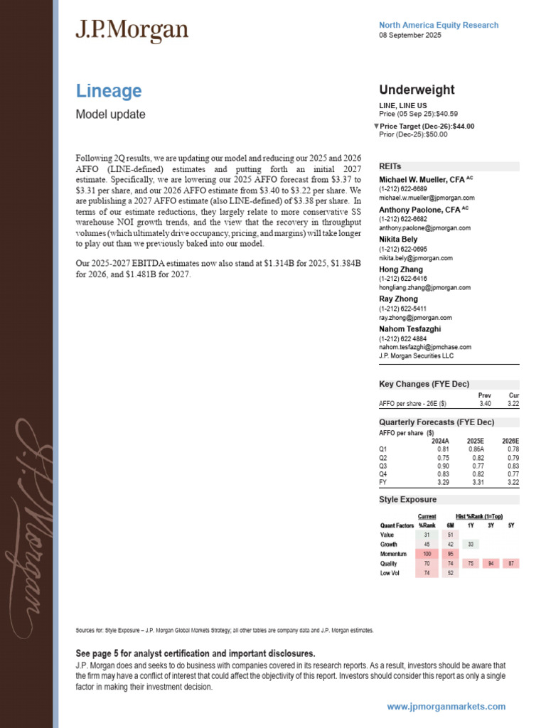 North America Equity Research: LINE Update | PDF | Exchange Traded Fund ...