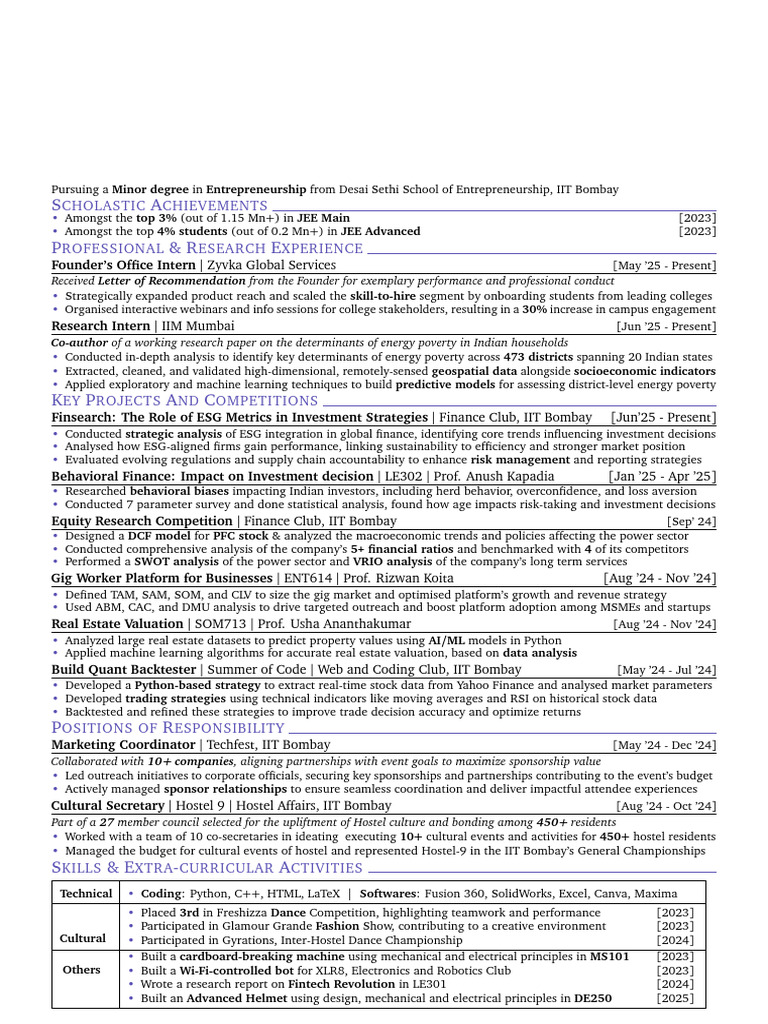 Parth Malani Resume-4 | PDF | Risk | Machine Learning
