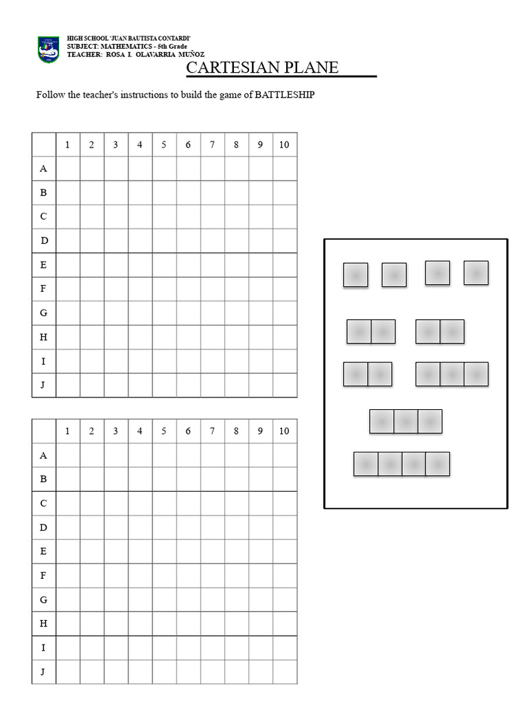 5th Grade Math: Battleship Game Guide | PDF