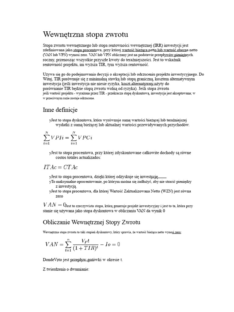 Stopa Wewnętrzna Zwrotu PDF | PDF