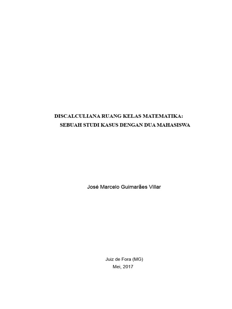 Evaluasi diskalkulia | PDF