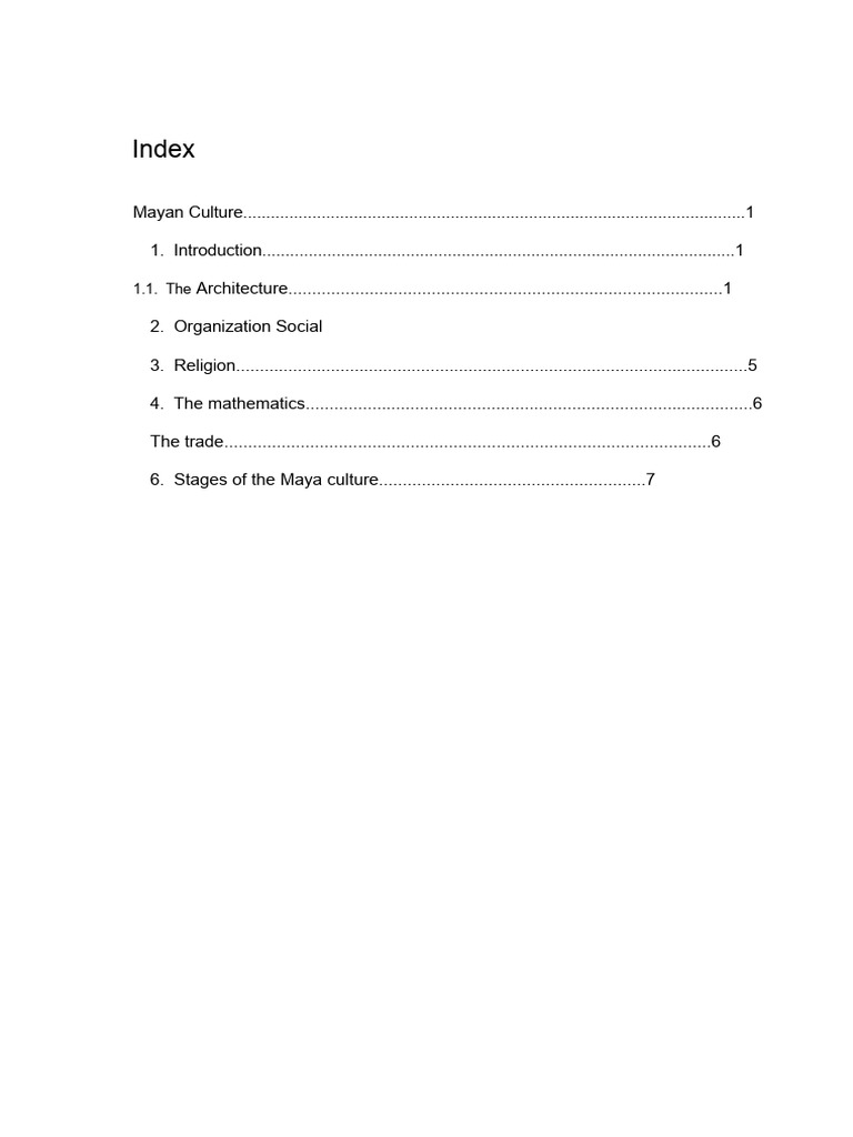 Overview of Mayan Culture and Society | PDF | Maya Civilization ...
