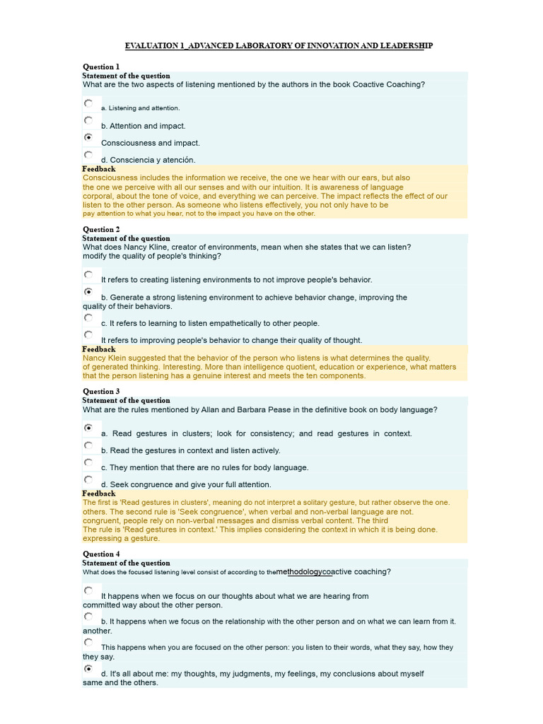 Self-Assessment 1 - Advanced Laboratory | PDF | Body Language | Gesture