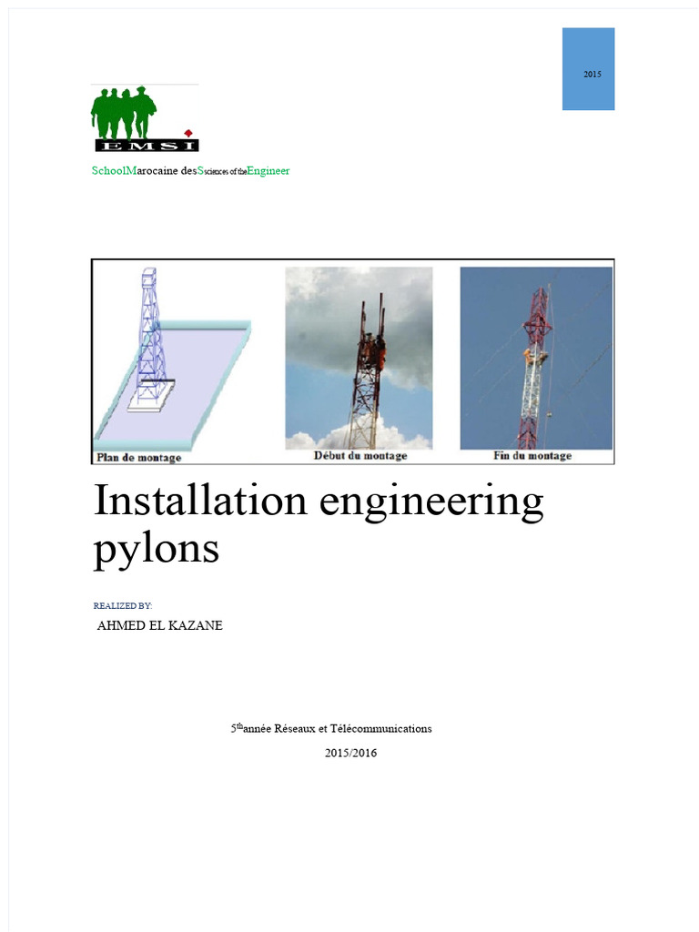 Installation of The Pylons | PDF | Antenna (Radio) | Fuse (Electrical)