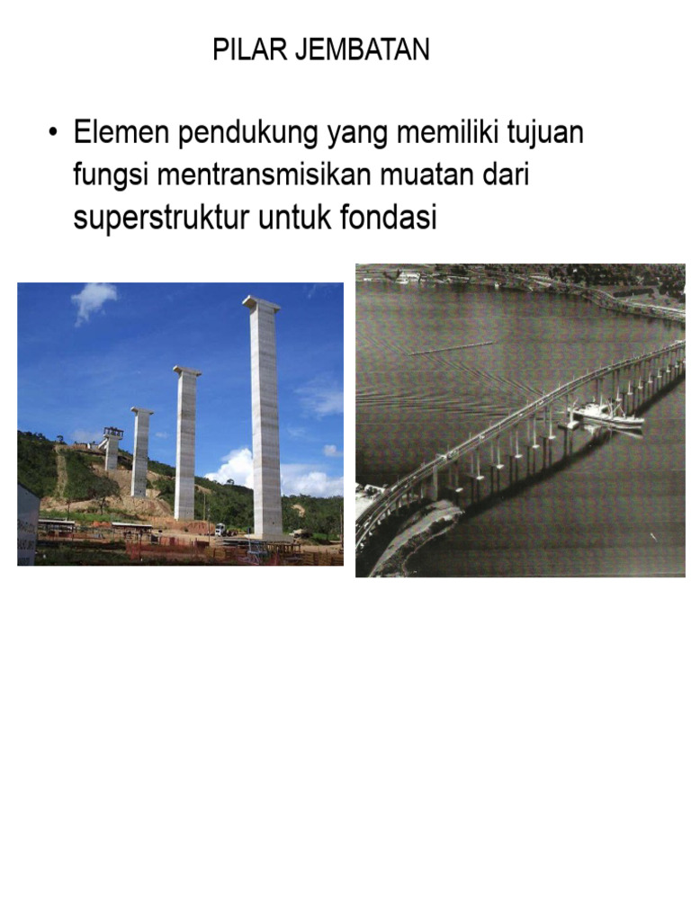 Jenis dan Fungsi Pilar Jembatan | PDF