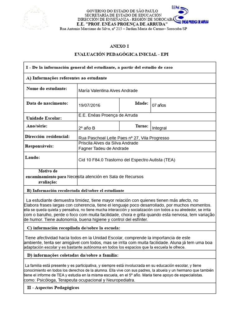 API - PAEE María Valentina 2B | PDF | Maestros | Enseñando
