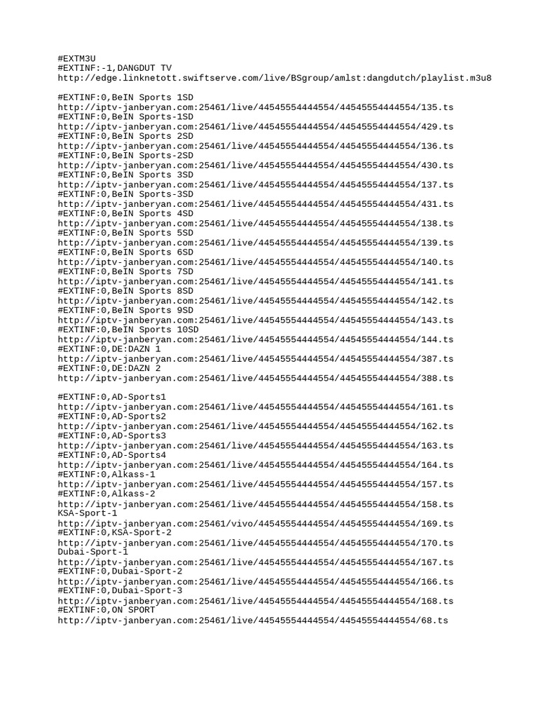 Url.m3u personalizado | PDF | Red de televisión | Televisión