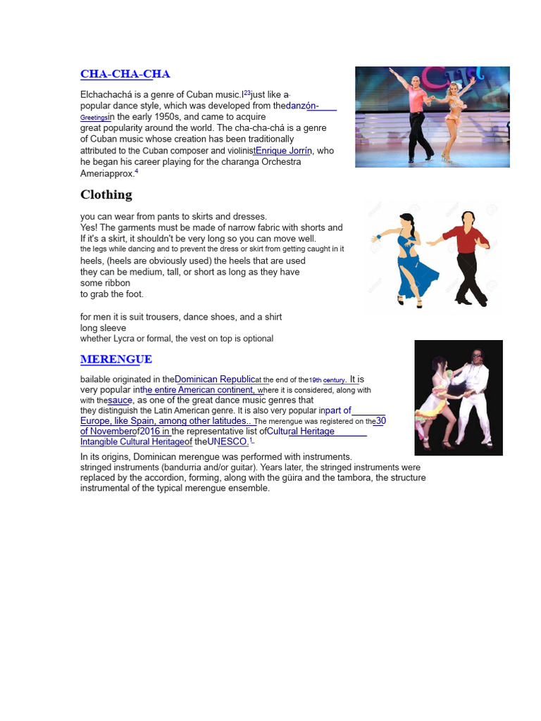 Overview of Popular Dance Styles | PDF | Dances | Ballet