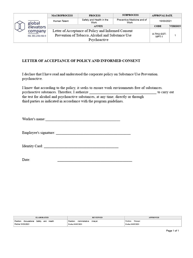 A-THU-SST-MPT-1 Acceptance Letter of Policy and Informed Consent ...