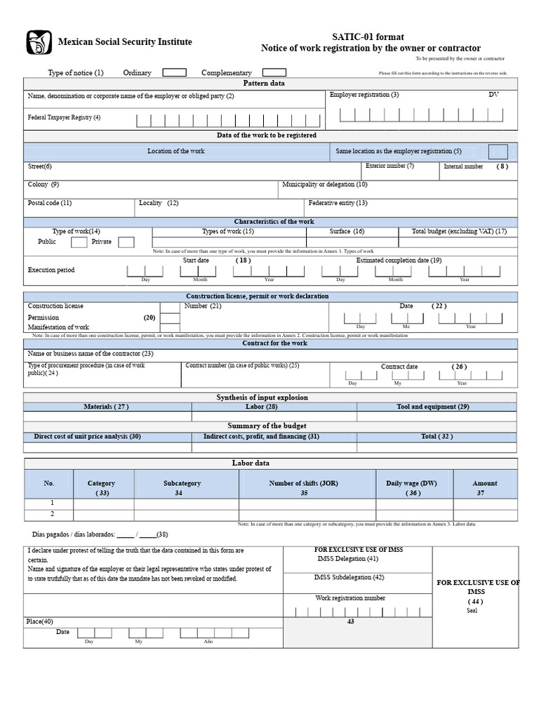 Satic Formats From 1 To 6 | PDF | Cost | Expense