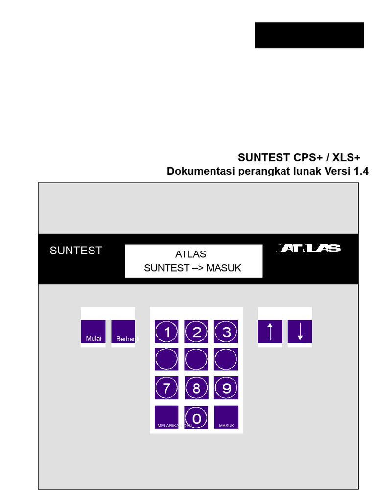 Panduan Penggunaan SUNTEST CPS+ / XLS+ | PDF