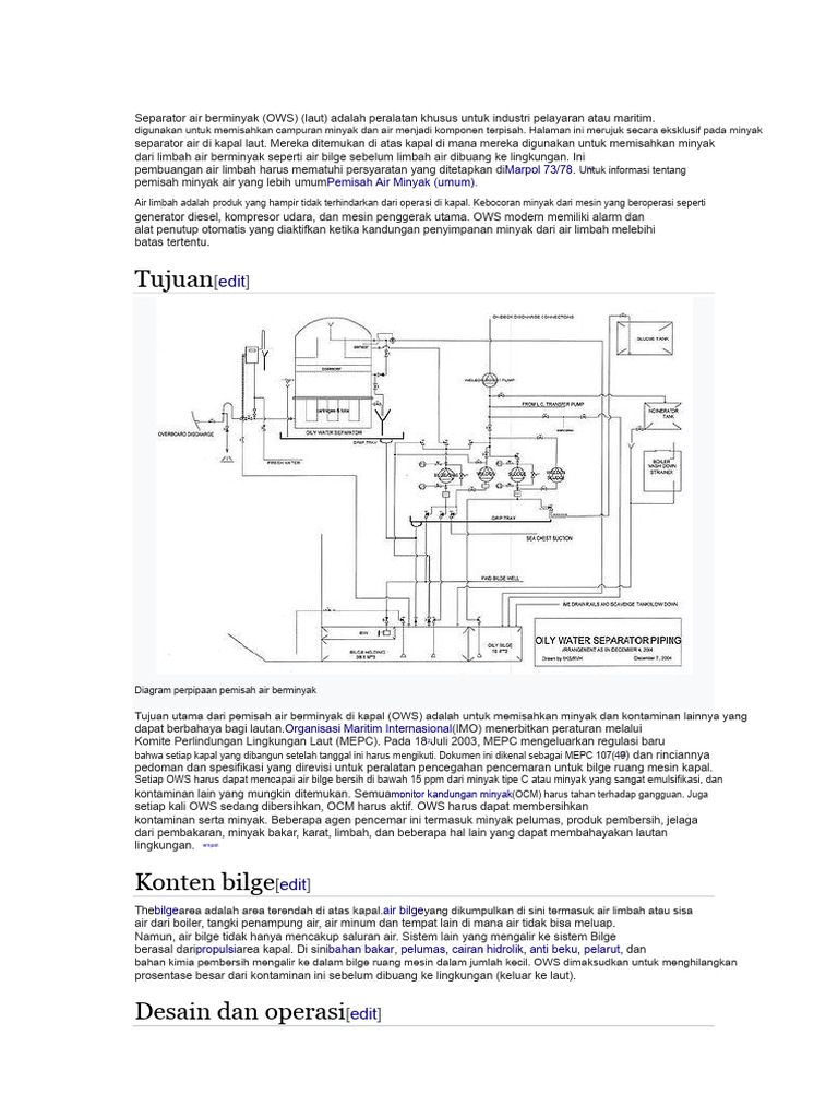 Pemisah Minyak dan Air | PDF