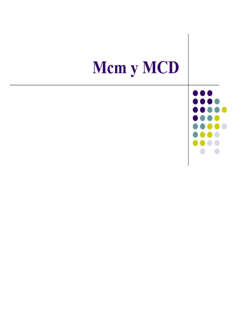 3 - MCM Dan MCD | PDF