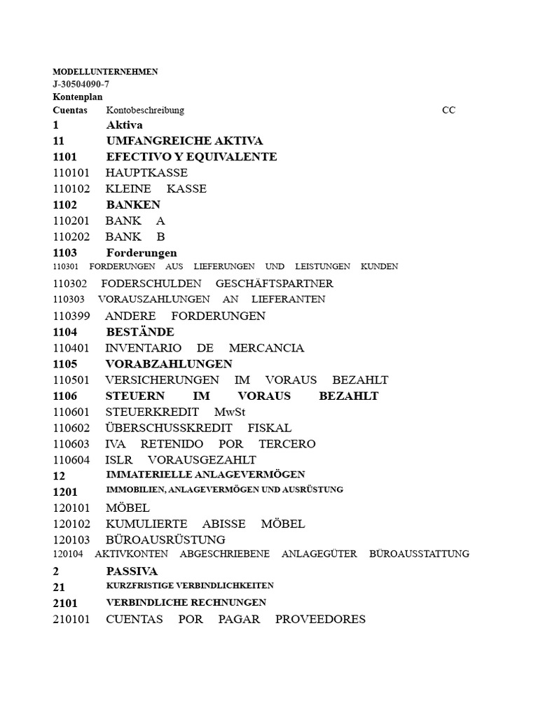 SGT-Kontenplan | PDF