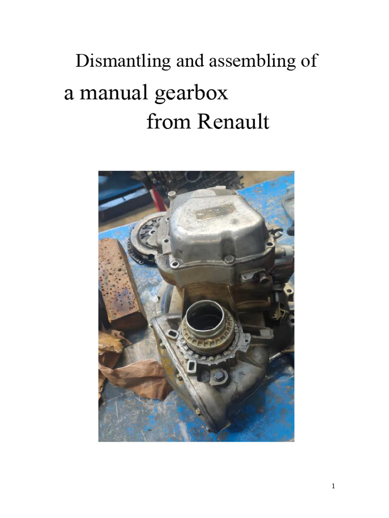 Disassembly and Assembly of A Manual Gearbox | PDF | Manual ...
