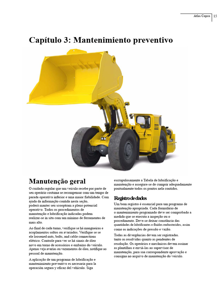 Manual de Manutenção [Scooptram Epiroc ST1030] | PDF | Motores | Radiador