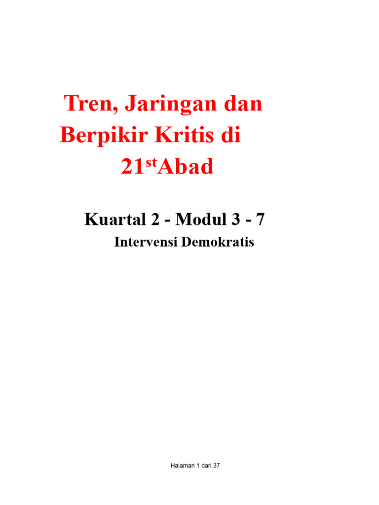 TNCT KUARTAL 2 MINGGU 3-7 | PDF