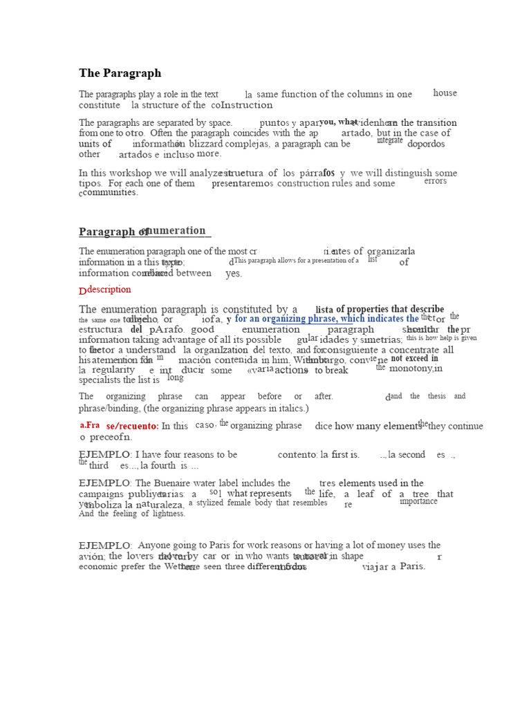 Paragraphs Exercises 2 | PDF