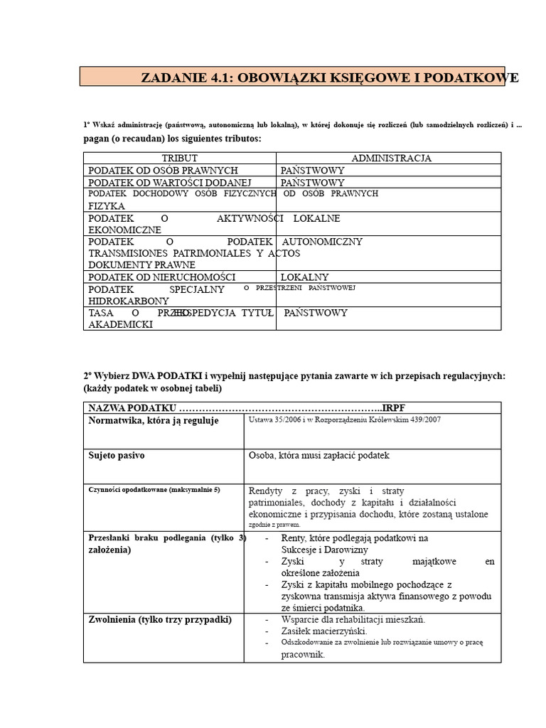 Zadanie 4.1 ZROBIONE | PDF