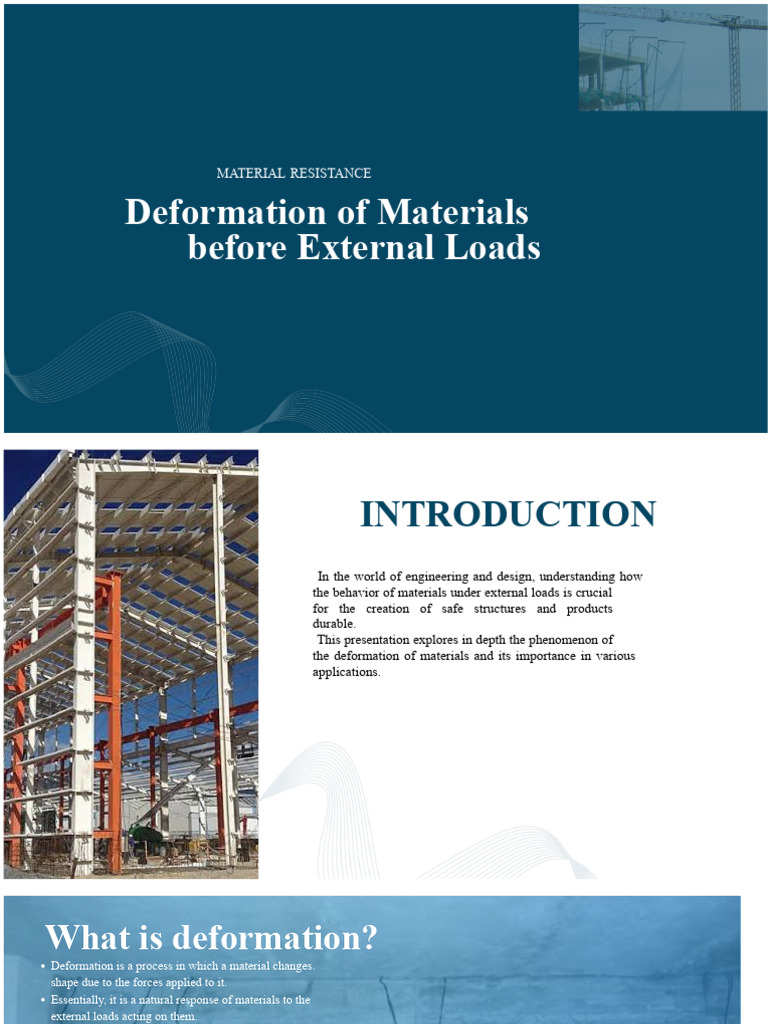Material Deformation | PDF | Deformation (Engineering) | Elasticity ...
