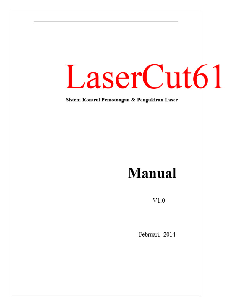 Manual Leetro LaserCut 6.1 | PDF