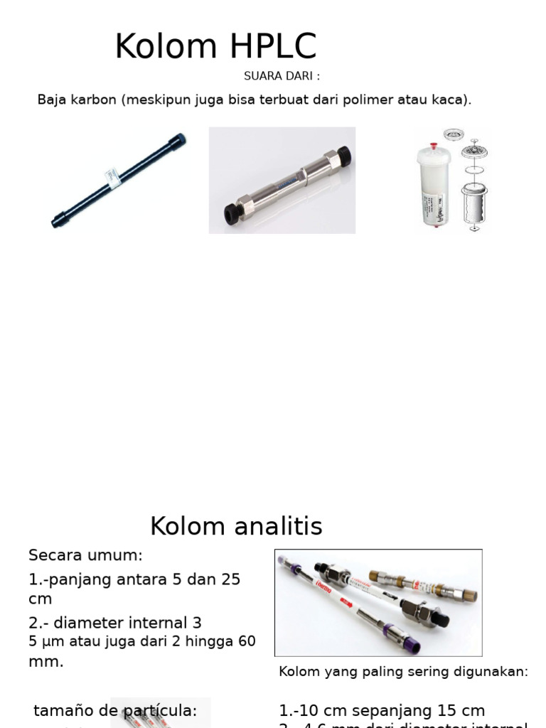 Panduan Lengkap Kolom HPLC | PDF