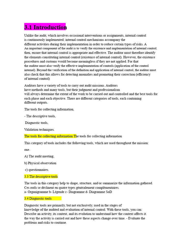 Internal Audit Test | PDF | Audit | Internal Control