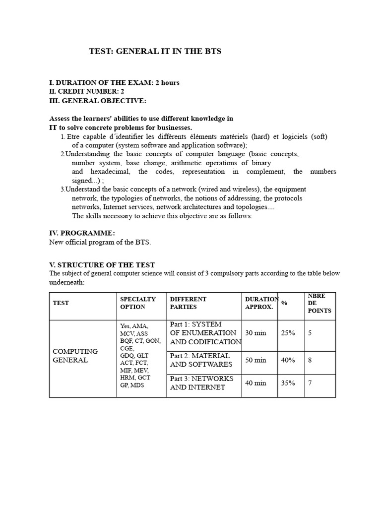 General Info Test | PDF | Internet | Computer Science