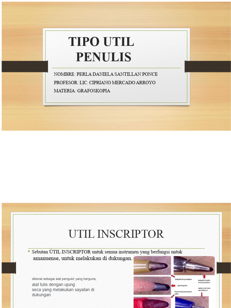 Jenis Util Inscriptor PDFF | PDF