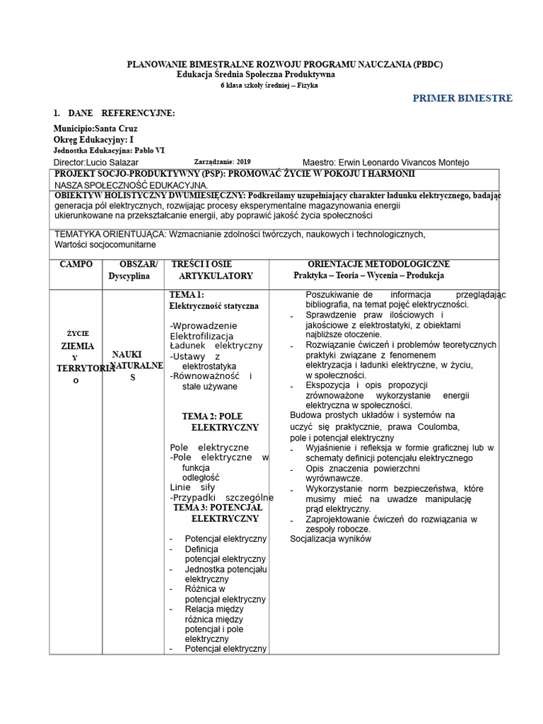 PBDC 6ta FIZYKA | PDF