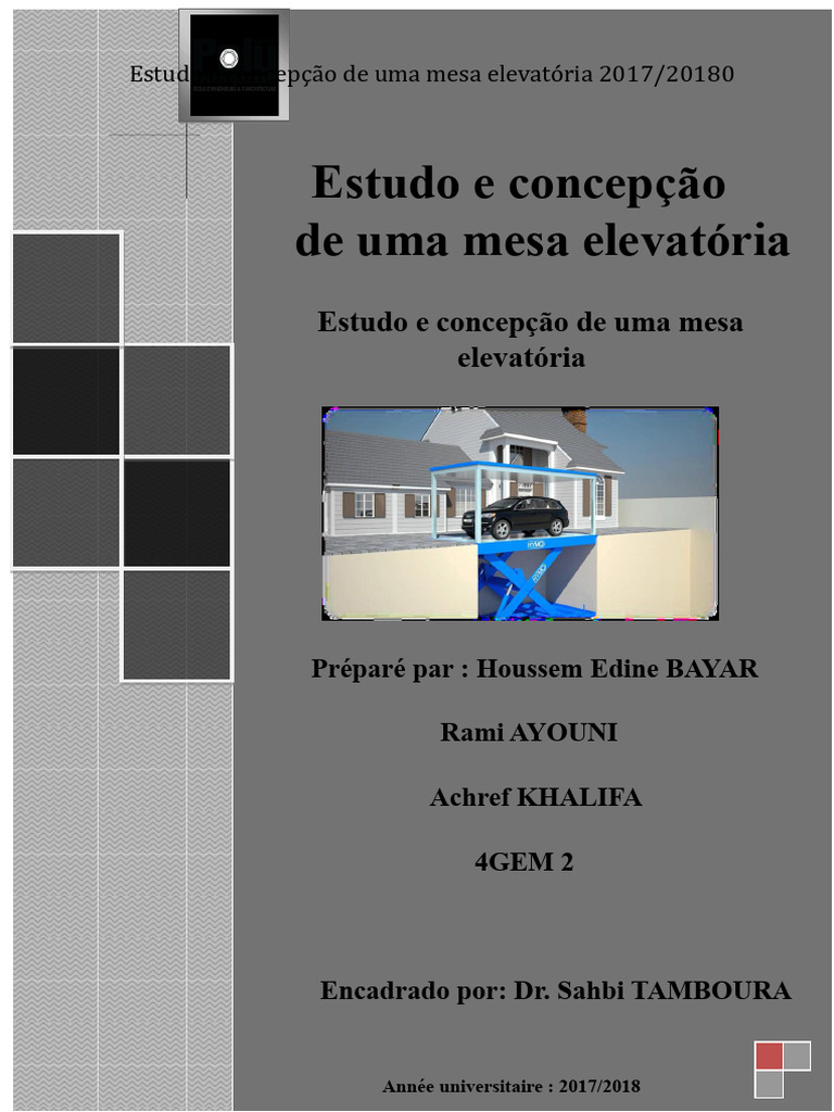 Mini Projeto - Mesa Elevatória | PDF | Bomba | Motores