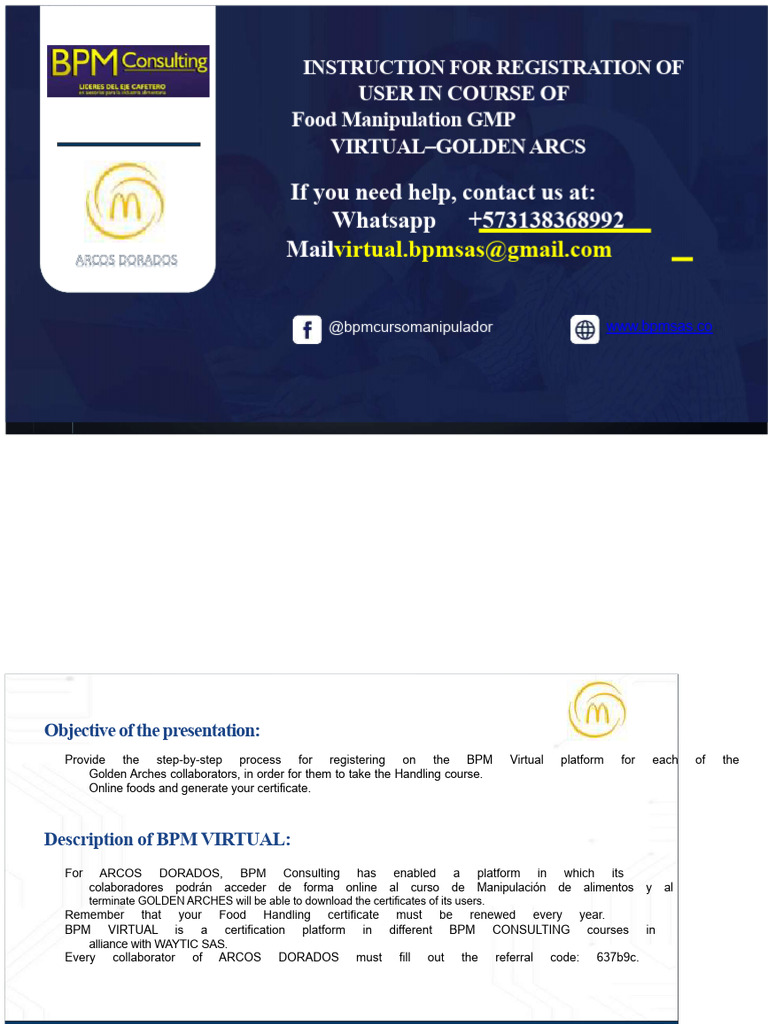 Instruction Manual For The Virtual Course - BPM Consulting | PDF ...