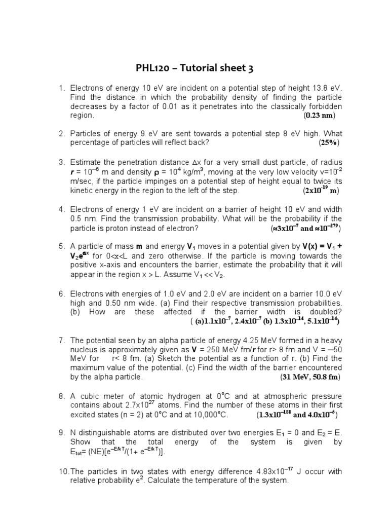 Tut Sheet 3 PHL120 | PDF | Teaching Methods & Materials | Science ...
