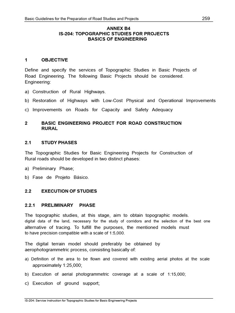 Topographic Studies for Road Projects | PDF | Surveying | Topography