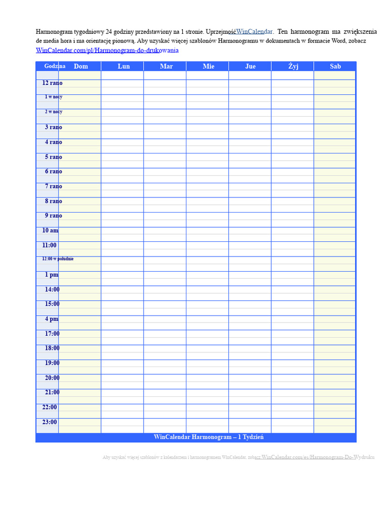Codzienny Harmonogram | PDF