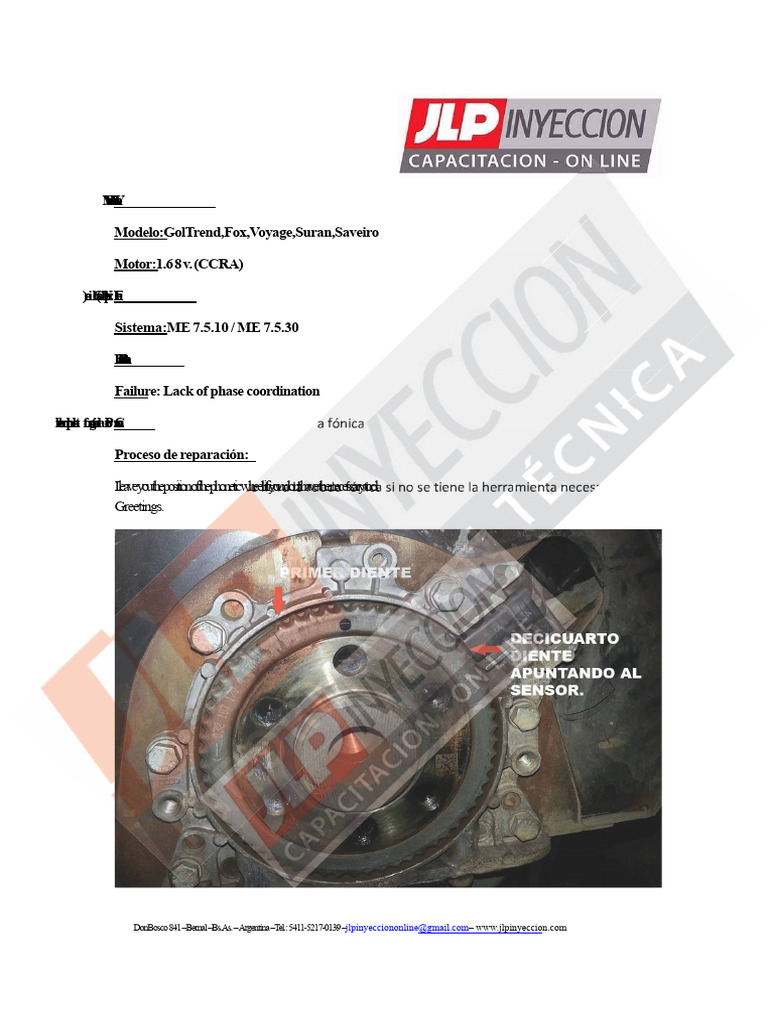 Alignment Wheel Piston Goal 1.6 8v Engine CCR | PDF