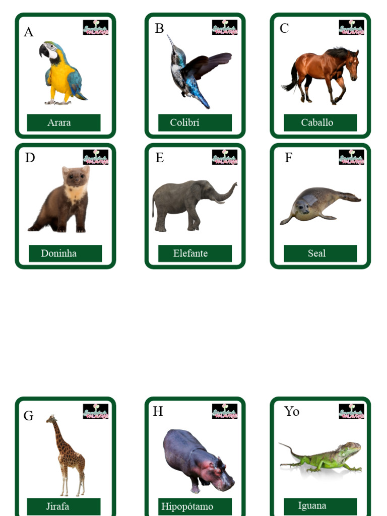 Alfabeto de Animales para Niños | PDF