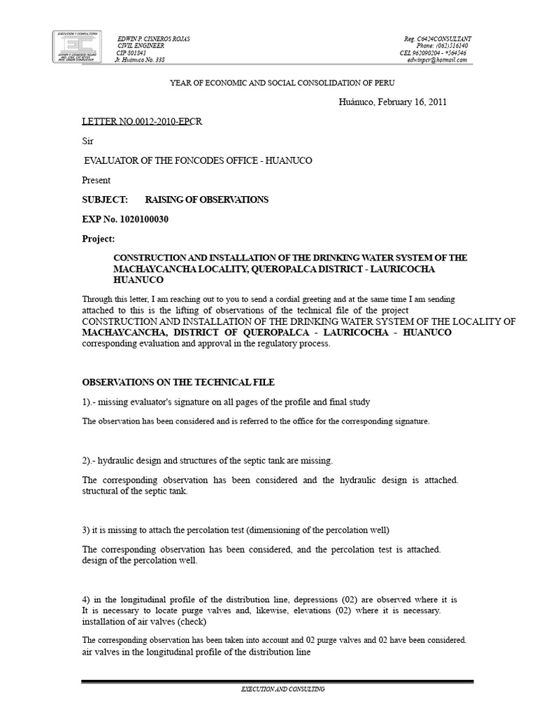 LETTER Lifting of Observations | PDF