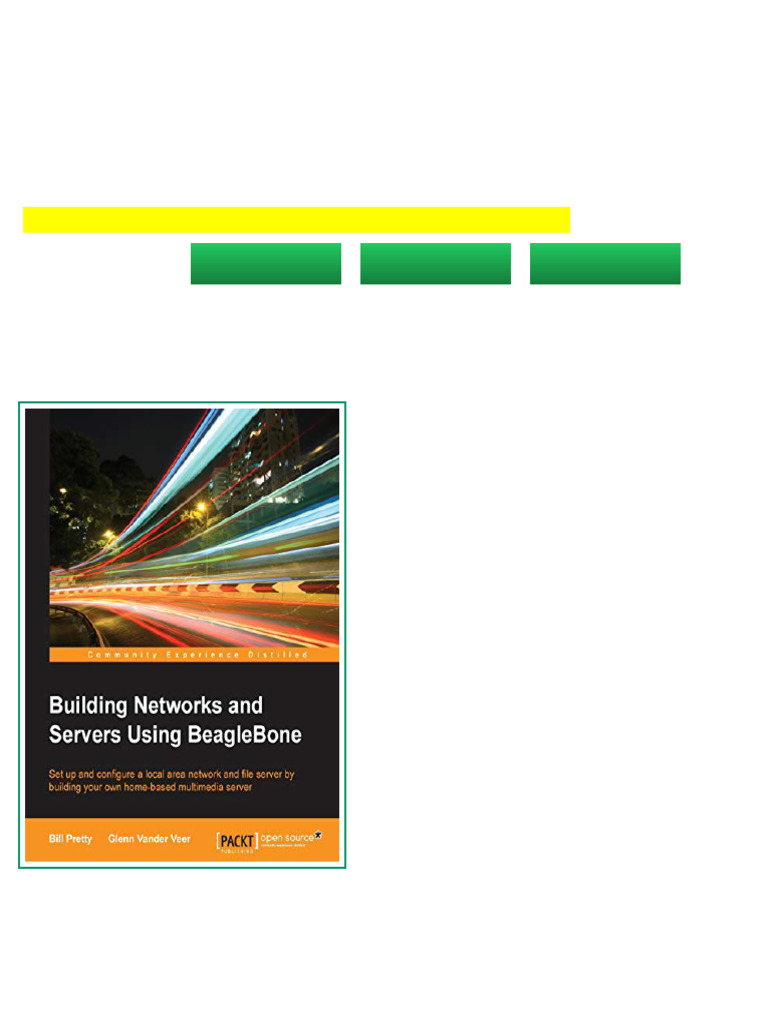 Building Networks and Servers Using Beaglebone 1St Edition Pretty | PDF ...