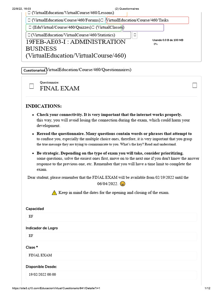 Questionnaire 1 | PDF | Decision Making | Questionnaire