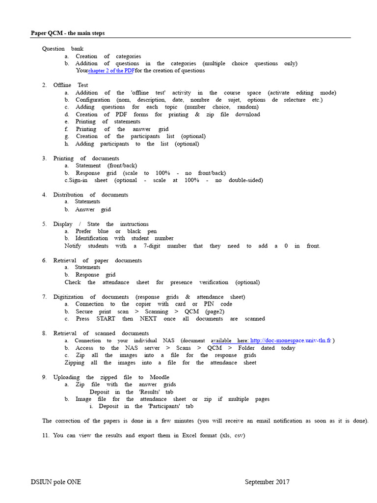 Paper MCQ Procedure | PDF | Multiple Choice | Microsoft Excel