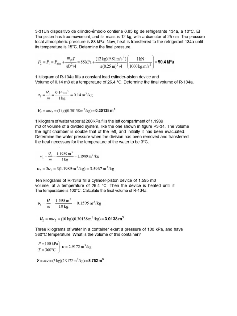 Thermodynamics Problem Set | PDF | Water Vapor | Humidity
