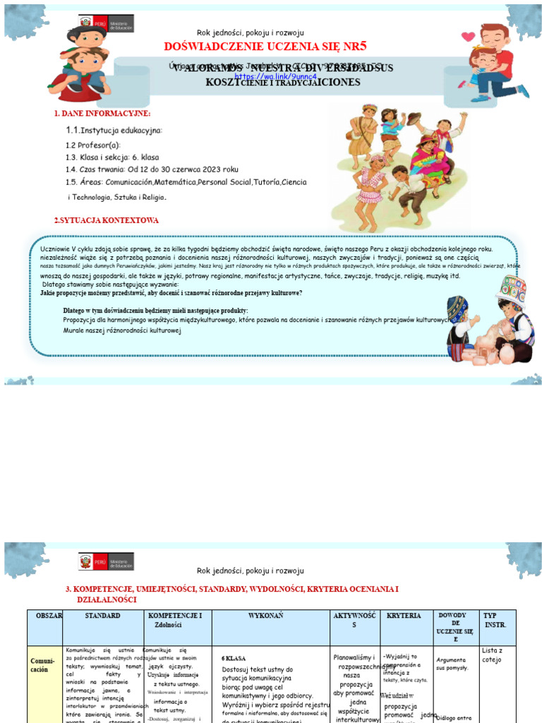 6°-DOŚWIADCZENIE 5 - 2023- MISS JEZABEL CAMARGO JEDYNY KONTAKT-Nauczycielki podstawówki PERU | PDF