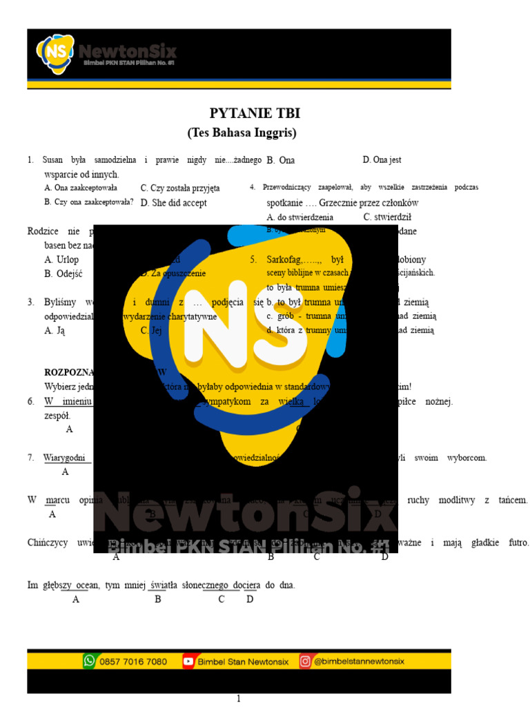 Soal TBI PDF | PDF