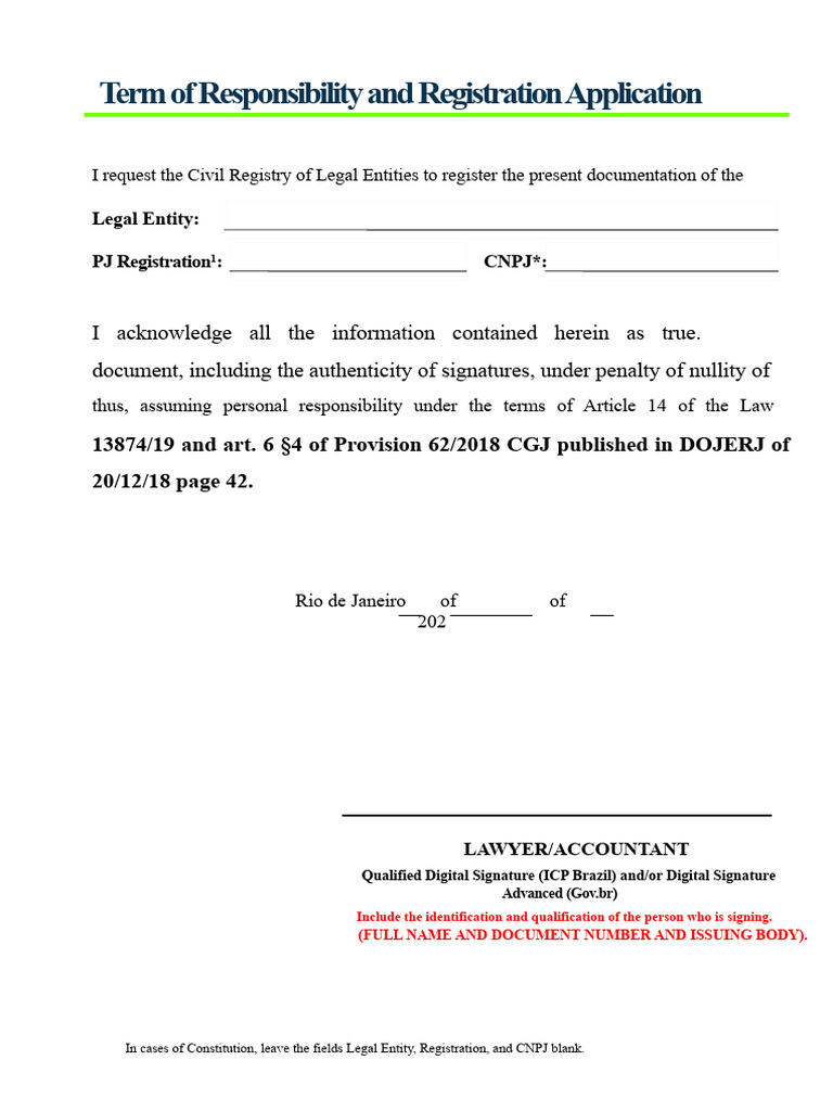 Term of Responsibility | PDF