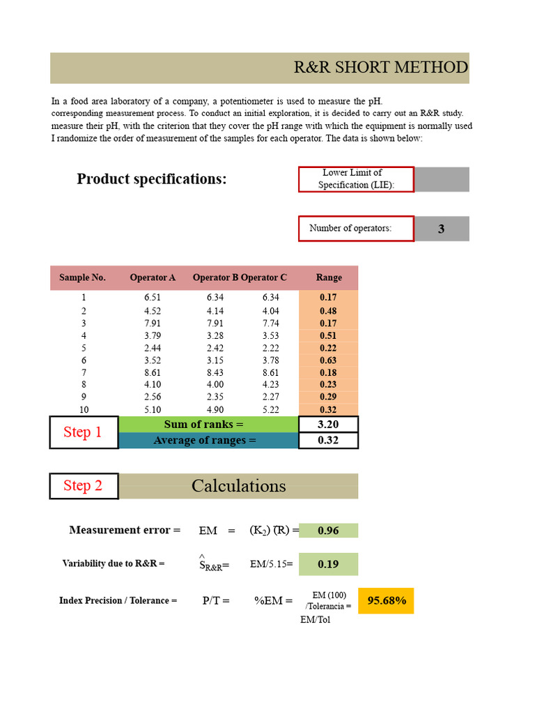 Short R&R | PDF | Variance | Engineering Tolerance