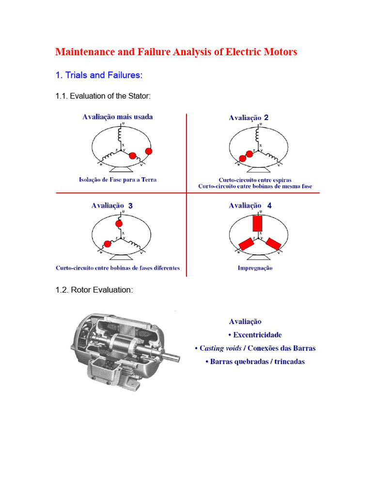 Electric Motor Maintenance & Failure Analysis | PDF | Electric Motor ...