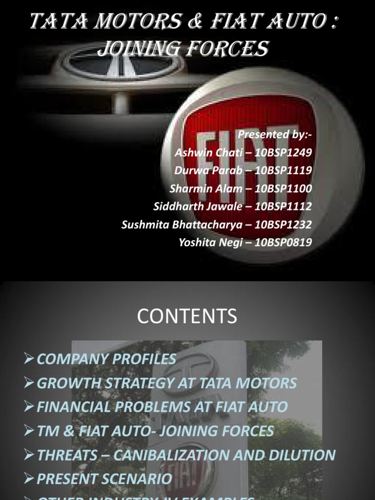 Tata Motors and FIAT Auto Final | PDF | Automobiles | Motor Vehicle