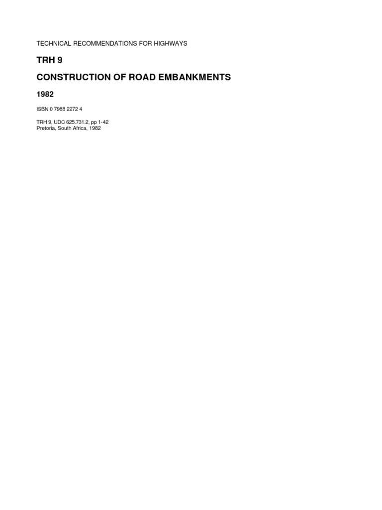 Road Embankment Construction Guide | PDF | Topsoil | Drainage
